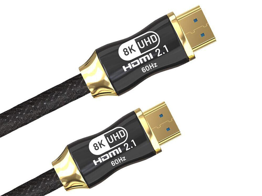 Kabel przewód hdmi 2.1 video ultra high speed 8k 60hz 4k 120hz hq gold ...