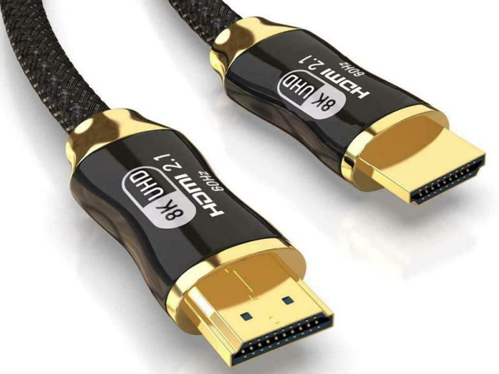 Kabel przewód hdmi 2.1 video ultra high speed 8k 60hz 4k 120hz hq gold ...