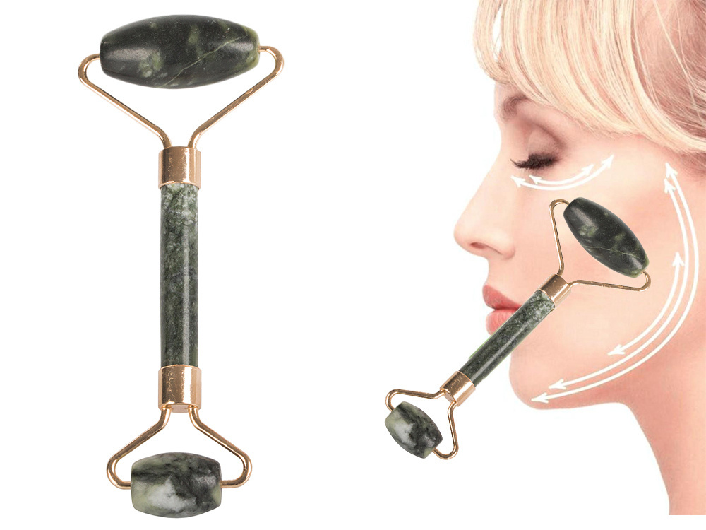 Masażer do twarzy z jadeitu roller wałek jadeitowy | Uroda \ Masażery | verk.sklep.pl