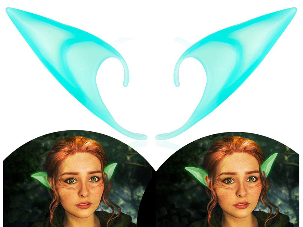 Sztuczne uszy elfa skrzata elf skrzat świecące | Hallowen \ Akcesoria ...
